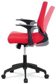 Autronic Junior houpací kancelářská židle, potah červená látka - KA-R204 RED