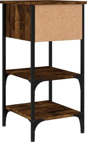 vidaXL Noční stolky 2 ks 34 x 36 x 70 cm kompozitní dřevo [825978] Barva: kouřový dub