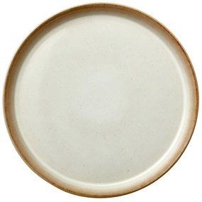 Bitz Kameninový mělký talíř 27 cm Cream/Cream