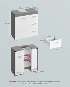Skříňka pod umyvadlo BBK513GU01
