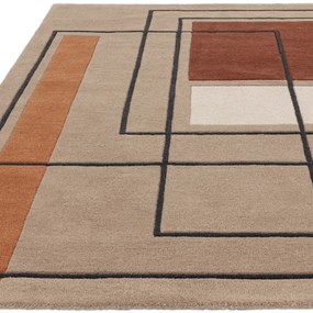 Tribeca Design Kusový koberec Jigsaw Outline Terracotta Rozměry: 120x170 cm