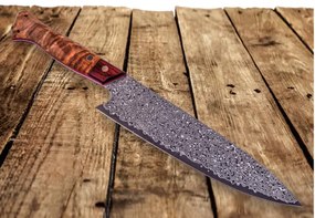 KnifeBoss damaškový nůž Chef 8" (202 mm) Rosewood VG-10