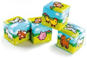 Teddies Měkká kostka moje první zvířátka 7x7 cm