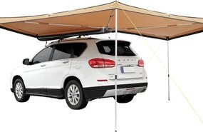 Automobilová markýza 270°, 2,5 m výška zatahovací boční markýza do auta, PU3000 mm