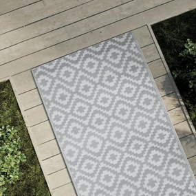 vidaXL Venkovní koberec 80 x 150 cm PP [310424] Barva: bílá a světle šedá