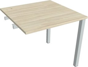 Hobis Kancelářský stůl řetězící Hobis US 800R, deskaakát, bílá RAL 9016