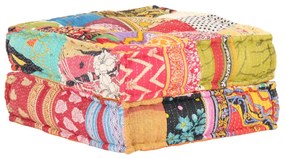 Pouf 60 x 70 x 36 cm patchwork textil - Default Title