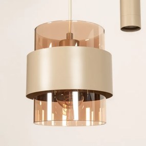 Závěsné svítidlo Retro 70er Trio 150 Round Taupe