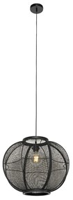 Orientální závěsná lampa černá 48 cm - Rob