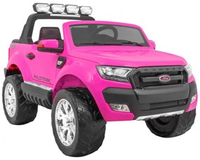HračkyZaDobréKačky Elektrické autíčko Ford Ranger Wildtrak Luxury 2020, LCD růžové