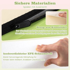Costway 4 PCS. Schaumstoffbausteine zum Toben a Klettern – růžová + zelená