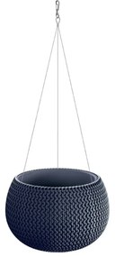 PROSPERPLAST Závěsný květináč - SPLOFY BOWL WS Průměr: 29 cm, Barva: antracit