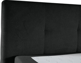 Kontinentální boxspring postel ANNA 200x220, antracitová (gerra 120)