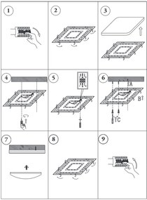 TOP LIGHT Světlo nástěnné-stropní Ocean HM RC, Bílá-Chrom