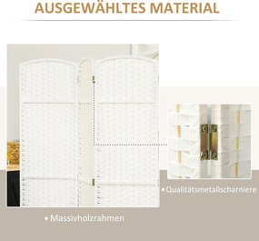 HOMCOM 6-panelový rozdělovač místností 240x170 cm skládací dělicí stěna pro obývací pokoj, ložnici a kancelář