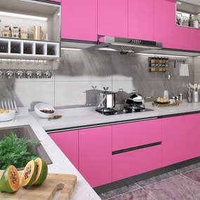 Samolepící tapeta na nábytek růžová vysoký lesk 500 x 90 cm PVC 326146