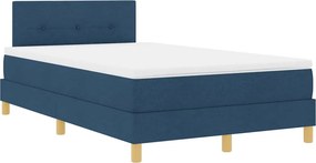Postel s boxspringem s polštářem Modrá 120 x 190 cm textil 3338908