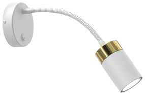 Milagro Flexibilní lampička JOKER 1xGU10/8W/230V bílá/zlatá MI2038