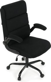 Kancelářské křeslo KA-K3104 BK, houpací mechanismus, černá látka (67 x 68) cm černá