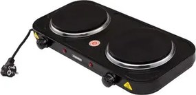 Mesko MS6509 černá / Elektrický dvouplotýnkový vařič / 2000W / průměr