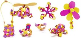 Clixo Crew Pink  Yellow Magnetická stavebnice / 30ks / od 4 let
