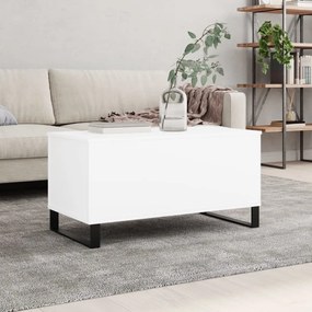vidaXL Konferenční stolek 90 x 44,5 x 45 cm kompozitní dřevo [830981] Barva: Bílá