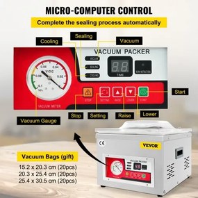Komorový vakuový uzávěr, těsnící výkon 260 W