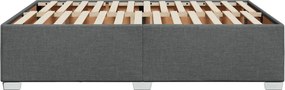 Rám postele bez matrace tmavě šedý 160 x 200 cm textil 3284486