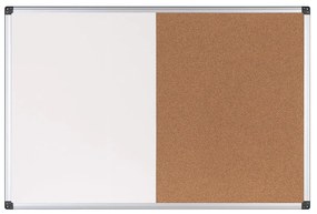 Bi-Office Popisovací magnetická tabule a korková nástěnka, kombinovaná, 900 x 600 mm