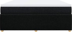 Box spring postel s matrací černá 180x200 cm textil 3285590