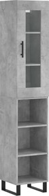 vidaXL Skříň highboard 34,5 x 34 x 180 cm kompozitní dřevo [3199389] Barva: Bílá