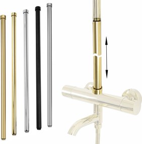 Prodloužení pro vanovou/sprchovou soupravu REA ø 22 mm - 60 cm, zlatá kartáčovaná