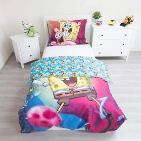 JERRY FABRICS Povlečení SpongeBob Bavlna, 140/200, 70/90 cm