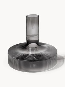 Ručně foukaná karafa's raženým vzorem Ripple