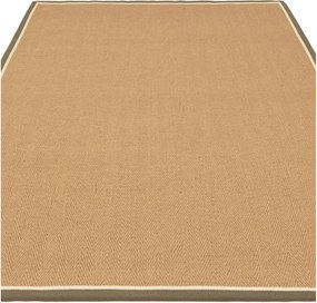 Khaki/v přírodní barvě oboustranný/ručně tkaný jutový koberec 120x170 cm Bordo Herringbone Khaki – Asiatic Carpets