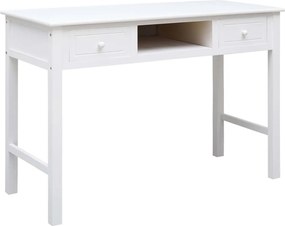 Psací stůl bílý 110 x 45 x 76 cm dřevo 284157