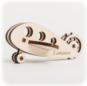 CuteWood Dřevěné 3D puzzle Letoun