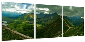 Obraz horské krajiny (90x30 cm)
