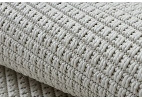 Dywany Luszczow Kusový koberec TIMO 5979 SISAL venkovní rám bílý Rozměr koberce: 60 x 100 cm