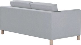 Potah na pohovku IKEA  Karlanda rozkládací, krátký barva šedá látka pletený vzor