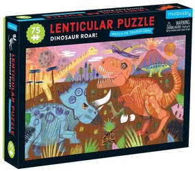 Mudpuppy Puzzle Lentikulární Dinosauři 75 dílků