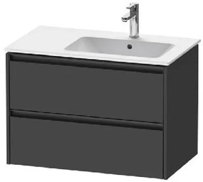 Duravit Ketho.2 - Umyvadlová skříňka 549x810x480 mm, 2 zásuvky, grafit mat K25268049490000