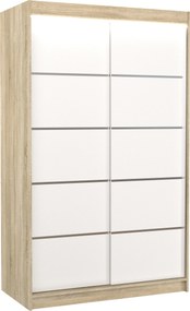 ADRK Furniture Posuvná skříň s LED osvětlením BENISSO 120 ADRK-SW-BEN-SW-120+L