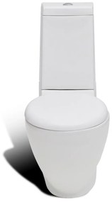 vidaXL Toaletní mísa a bidet , bílá keramika