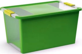 Plastový úložný box KIS Bi Box L s víkem 40l, zelený