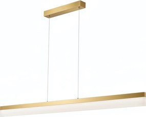 Toolight Toolight, LED stropní svítidlo 120cm, APP1694-CP, zlatá matná, OSW-07891
