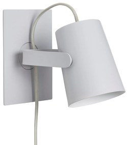 Hübsch Nástěnná lampa Ardent Light Grey, šedá barva, kov