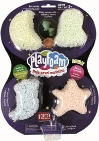 PLAYFOAM Kuličková modelína Sada 1+1 / 4 barevné + 4 svítící kuličky /