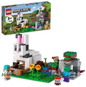 Lego stavebnice lego minecraft 21181 králičí ranč