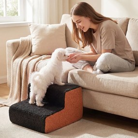 Costway 2-Step Dog Ramp vyrobená z pěny s omyvatelným potahem